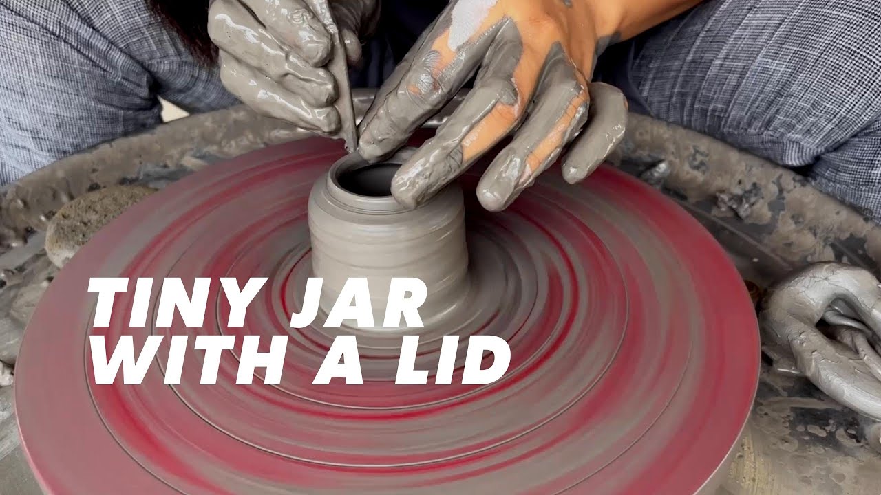 Wheel Throwing a Jar with a lid | Part 1 | Pottery | Wheel Throwing ...