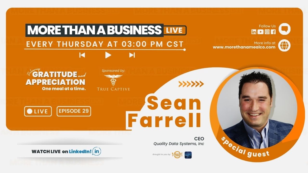 Sean Farrell - More Than A Business LIVE: Episode 29 - YouTube