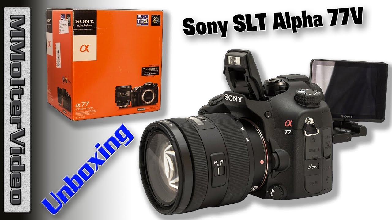 Sony Alpha 77 Unboxing Deutsch. - YouTube