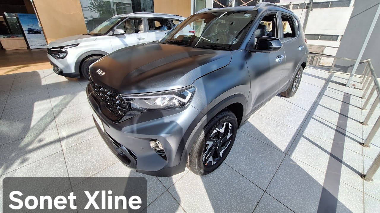 Kia Sonet X Line Top Modal MATTE GRAPHITE - YouTube