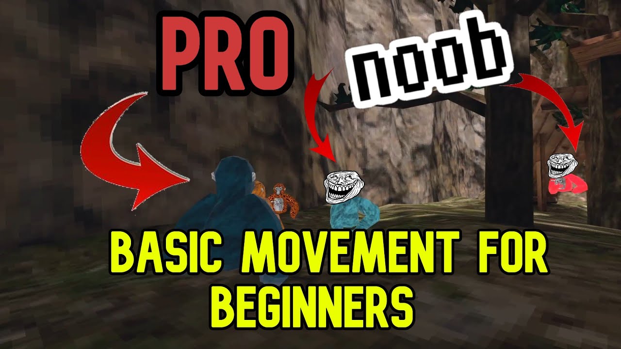 Gorilla tag: basic movement tutorial! (New players) - YouTube
