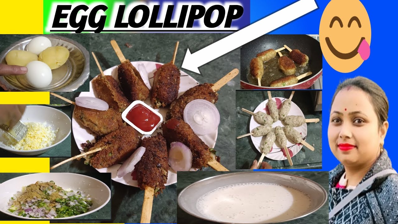 Crispy & Crunchy Egg Lollipops recipe, Egg Lollipop Snacks, How to make ...