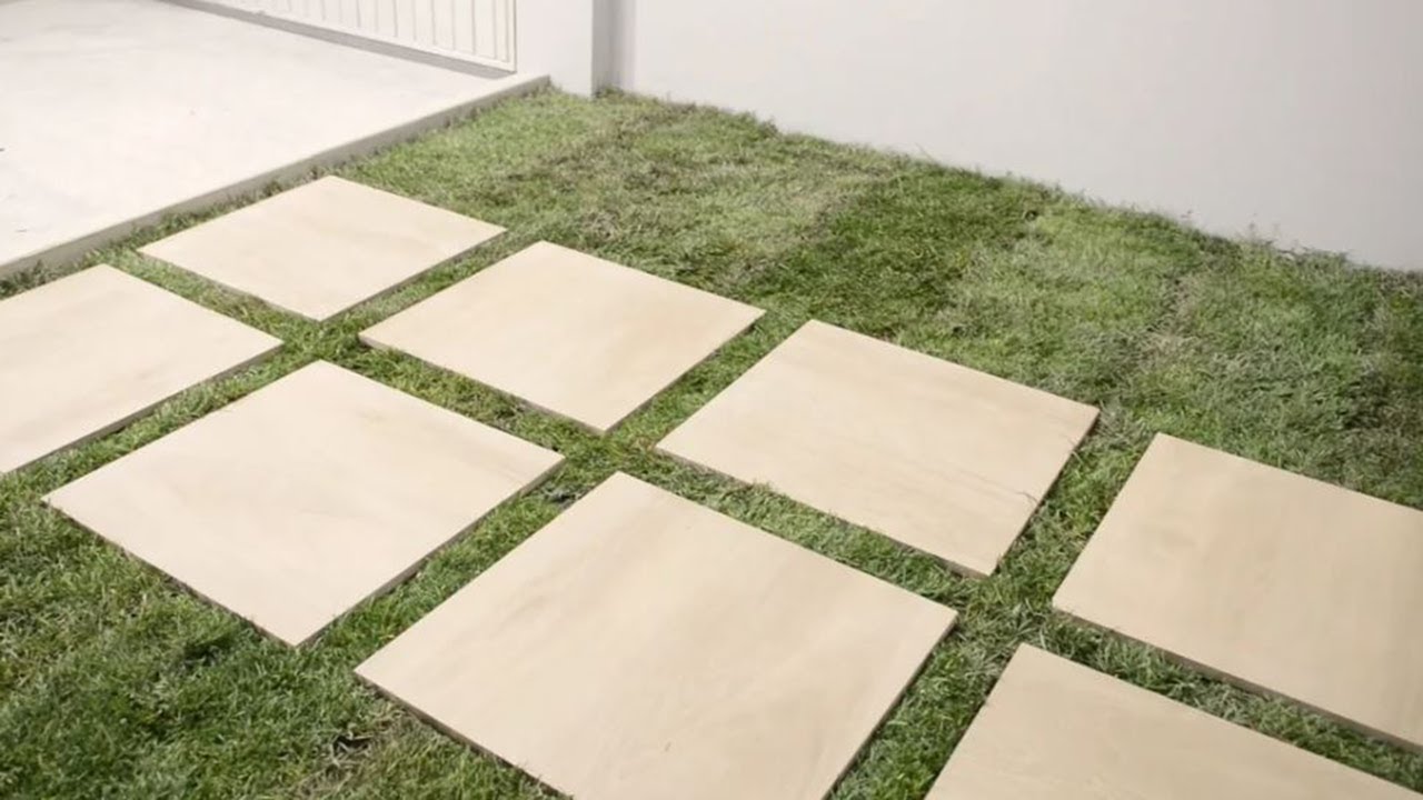 Ceramic flooring _ Installation onto grass Tutorial - YouTube