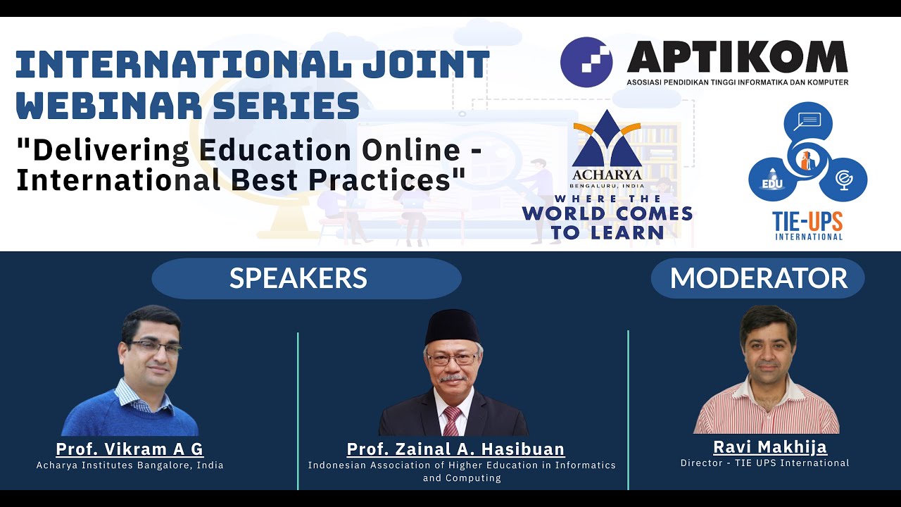 International Joint Webinar Series 01 : "Delivering Education Online ...