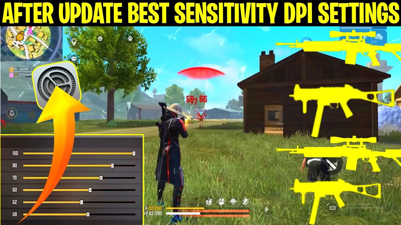 Free Fire New Update Sensitivity Setting ⚡| Best Sensitivity Settings ...