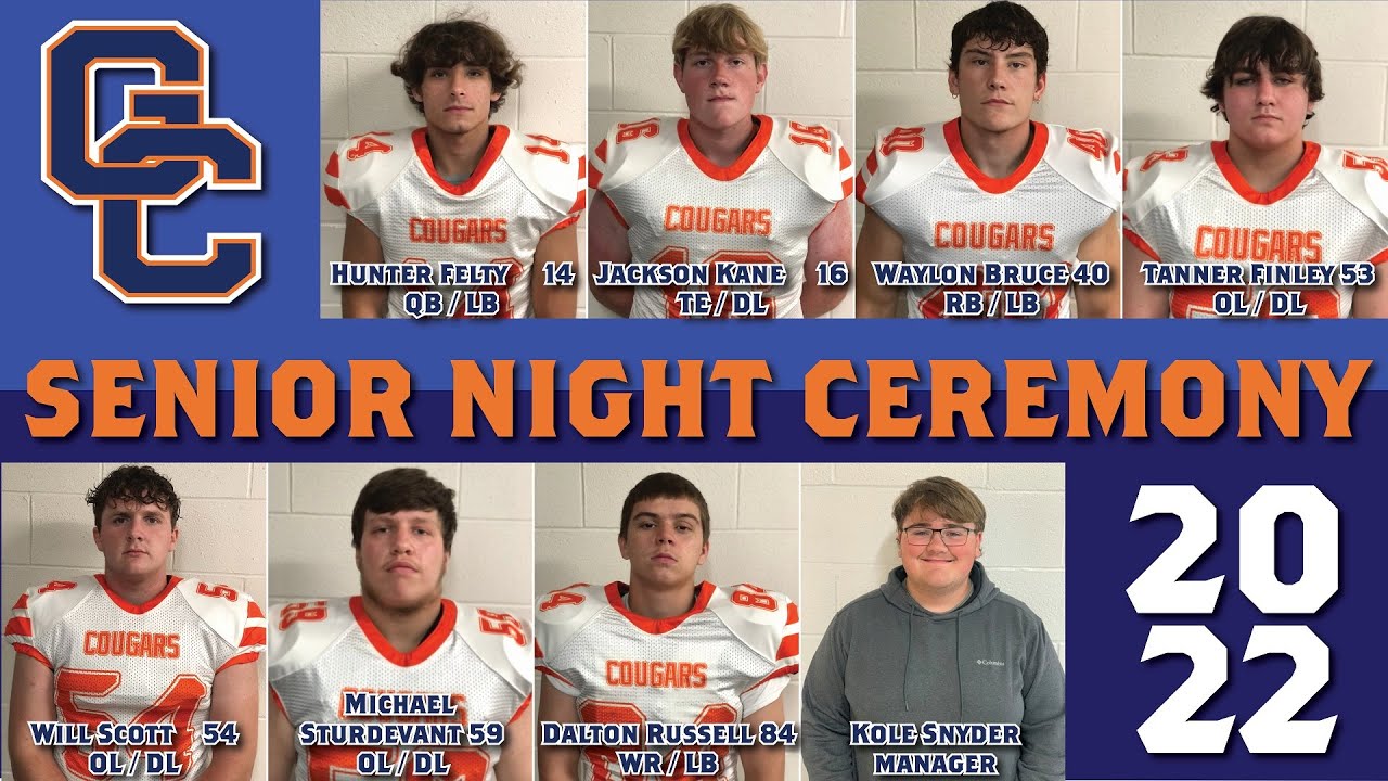 Grayson County High School Football Senior Night 2022 - YouTube