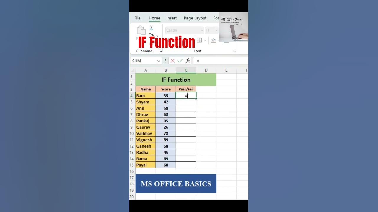How To Use If Function In Excel Excel Smartphone Msoffice Exceltech Microsoft