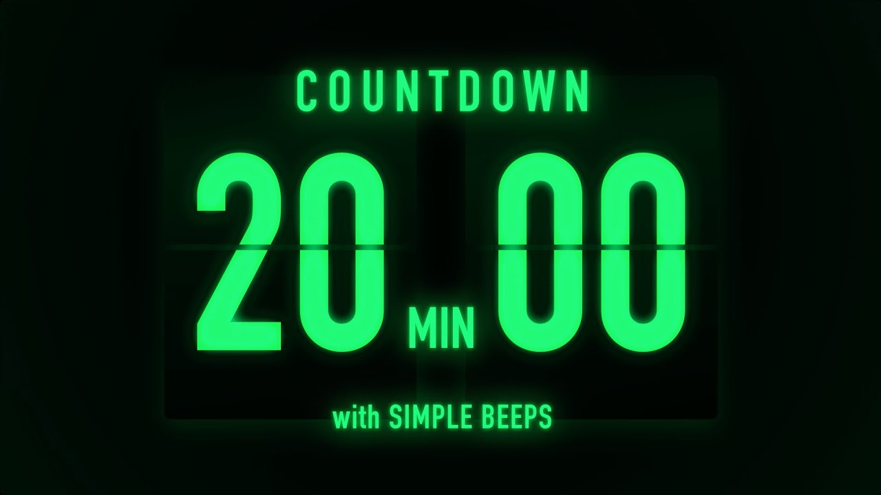 20 minutes Flip Timer / with 1 min Alert at every 10 min - YouTube