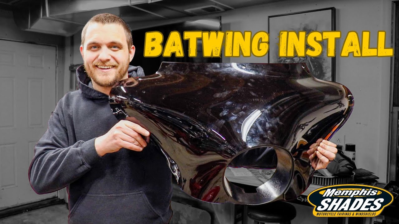 Harley-Davidson Softail | Memphis Shades Batwing Install - YouTube