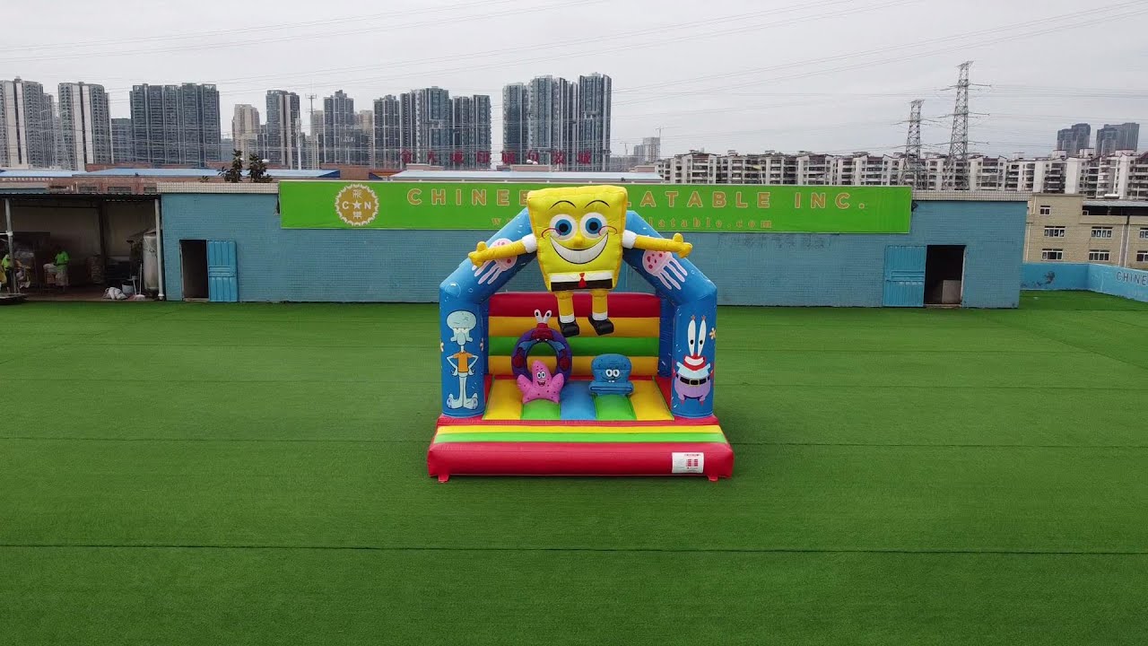 SpongeBob Bouncy Castle Commercial Children's Inflatable Jumping Castle ...