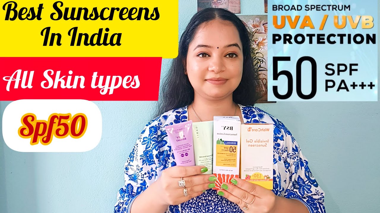 Best Sunscreens In India For All Skin Types🌞 #sunscreen #sunprotection ...