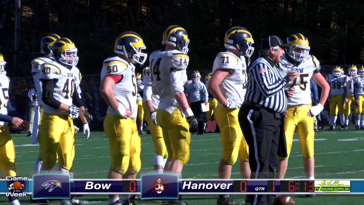 Bow @ Hanover NHIAA DII Football Semifinals 11/14/16 First Quarter ...
