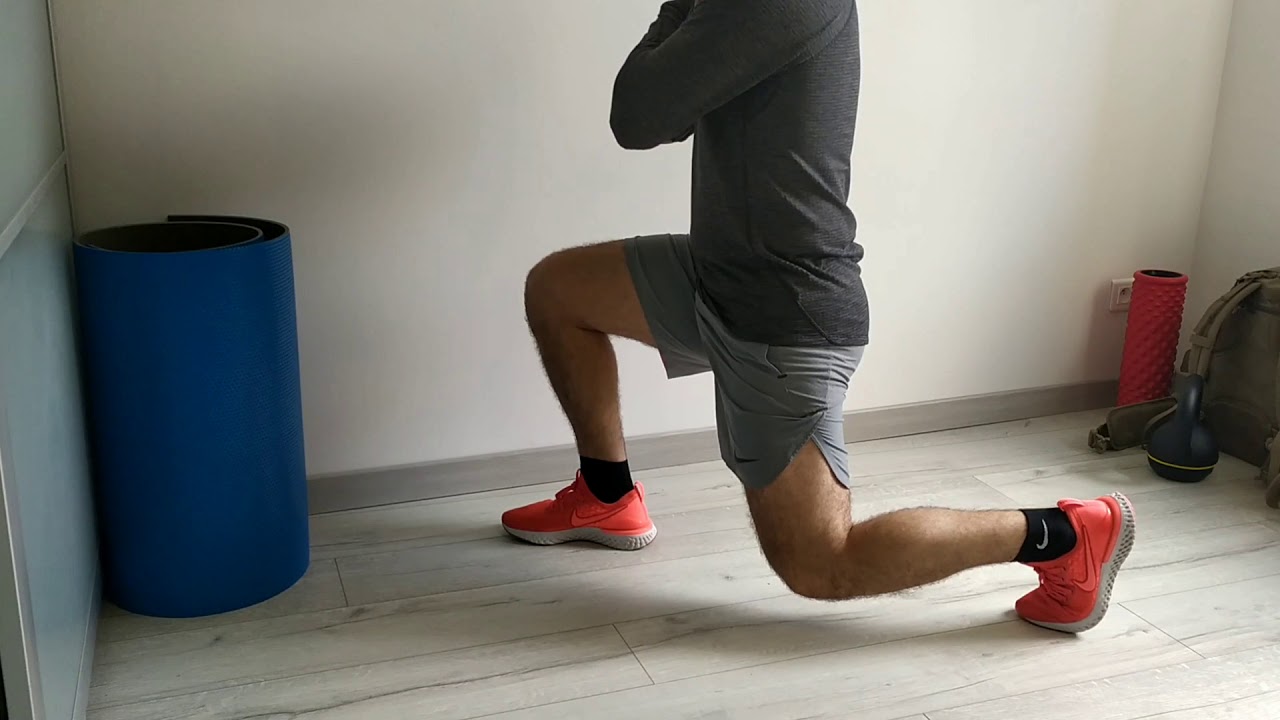 Bodyweight Isometric Split Squat Hold - YouTube
