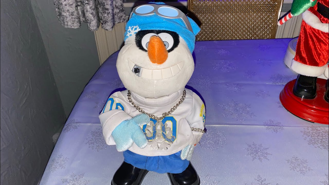 Gemmy Animated Dancing Hip Hop Snowman - YouTube