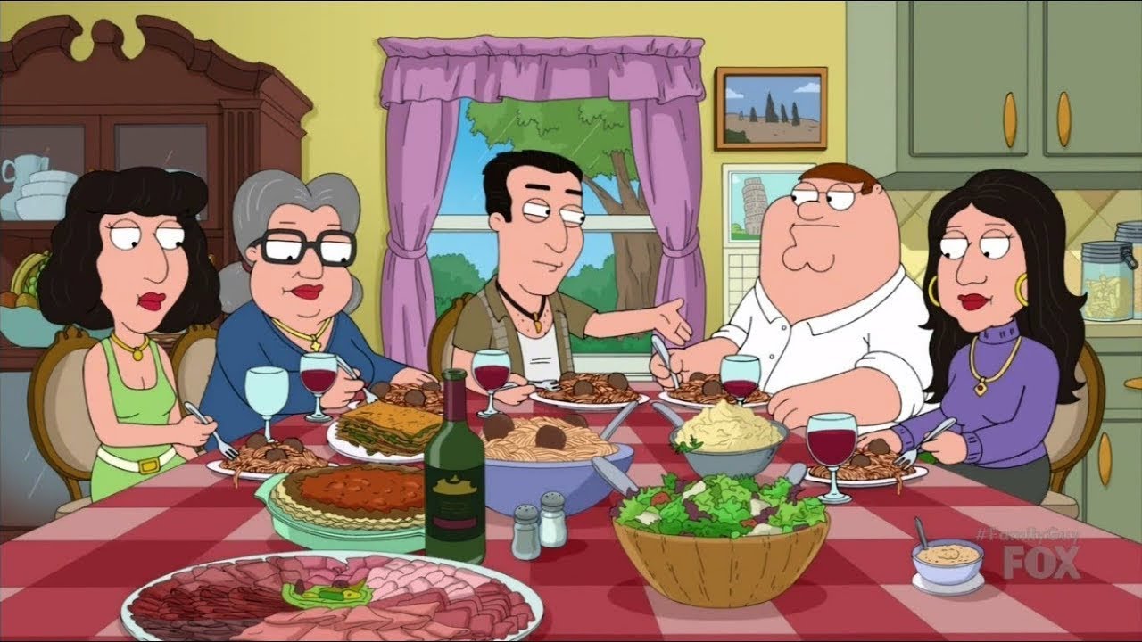 Family Guy - italian Family Dinner - YouTube