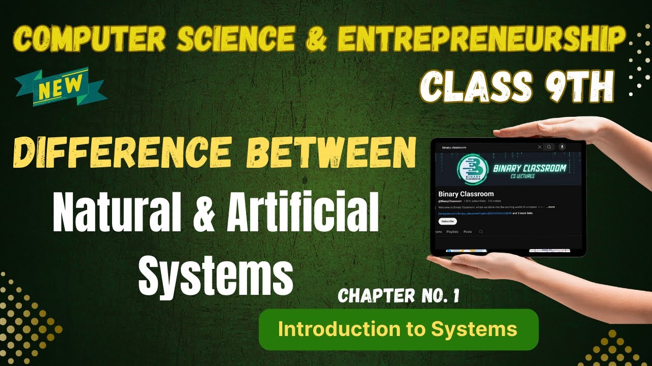 008 Difference between Natural & Artificial Systems Chapter 1 ...