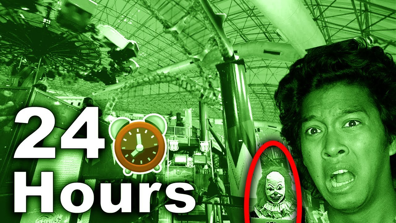 24 HOURS OVERNIGHT CHALLENGE HAUNTED CIRCUS AMUSEMENT PARK OVERNIGHT ...