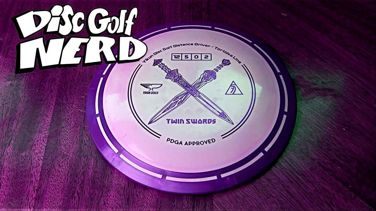 Yikun Discs Twin Swords Disc Golf Disc Review - Disc Golf Nerd - YouTube