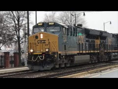 ?CSXT? [3437] ET44AH,[3430] ET4AH,5248 ES40DC,[3147] ES44AH Leads Q400-08 W/A Blasting K5HLL-R2 ...