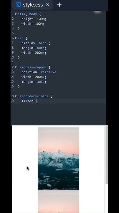 Realistic shadow for images🌄 quick tutorial #css - YouTube