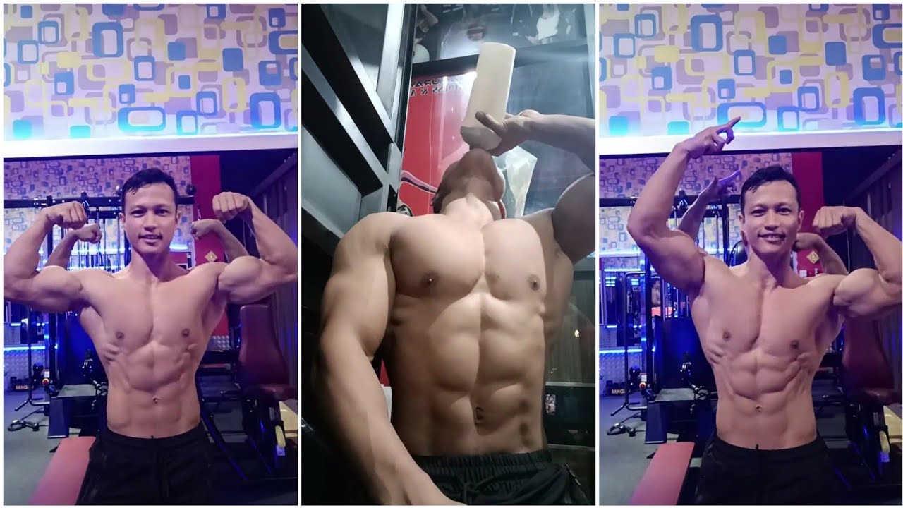 OMG! Mas syamsir pamer roti sobek di tempat gym, gede banget keliatan ...