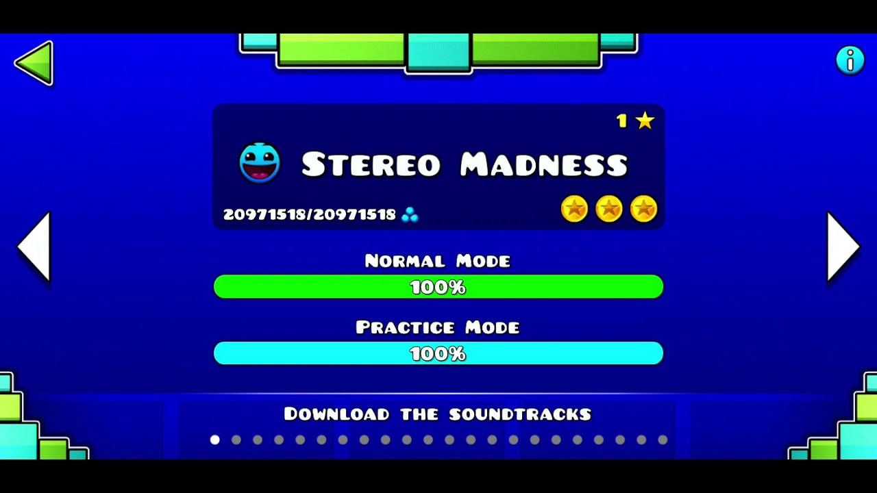stereo madness gameplay - YouTube