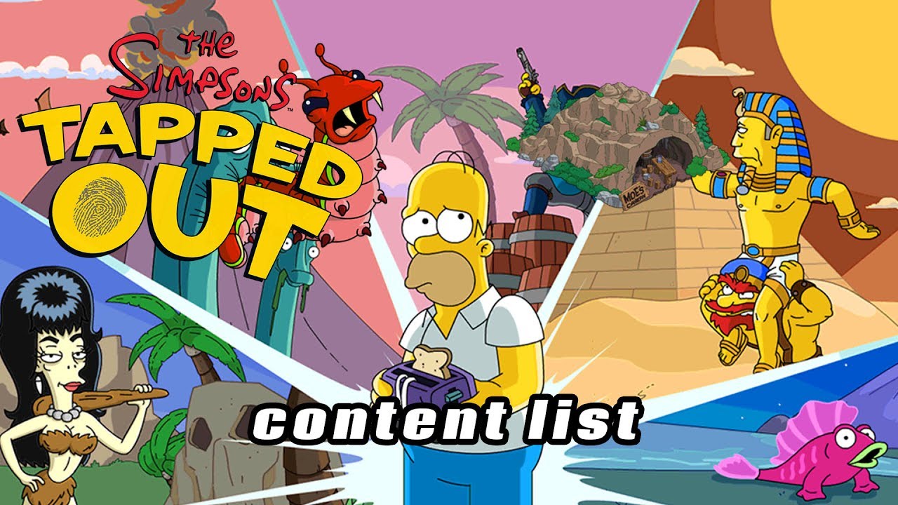 The Simpsons Tapped Out Time Travelling Toaster Content List and ...