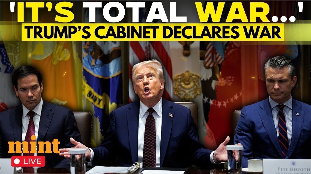 LIVE | 'We’ll Hunt Them Like ISIS' — Trump's Cabinet Declares ALL-OUT ...