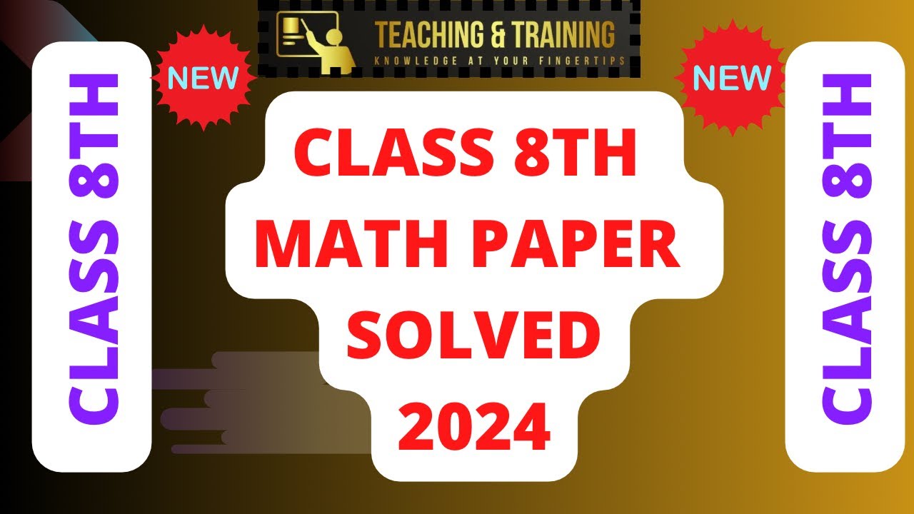 Class 8th math paper Solved 2024 | jkbose - YouTube