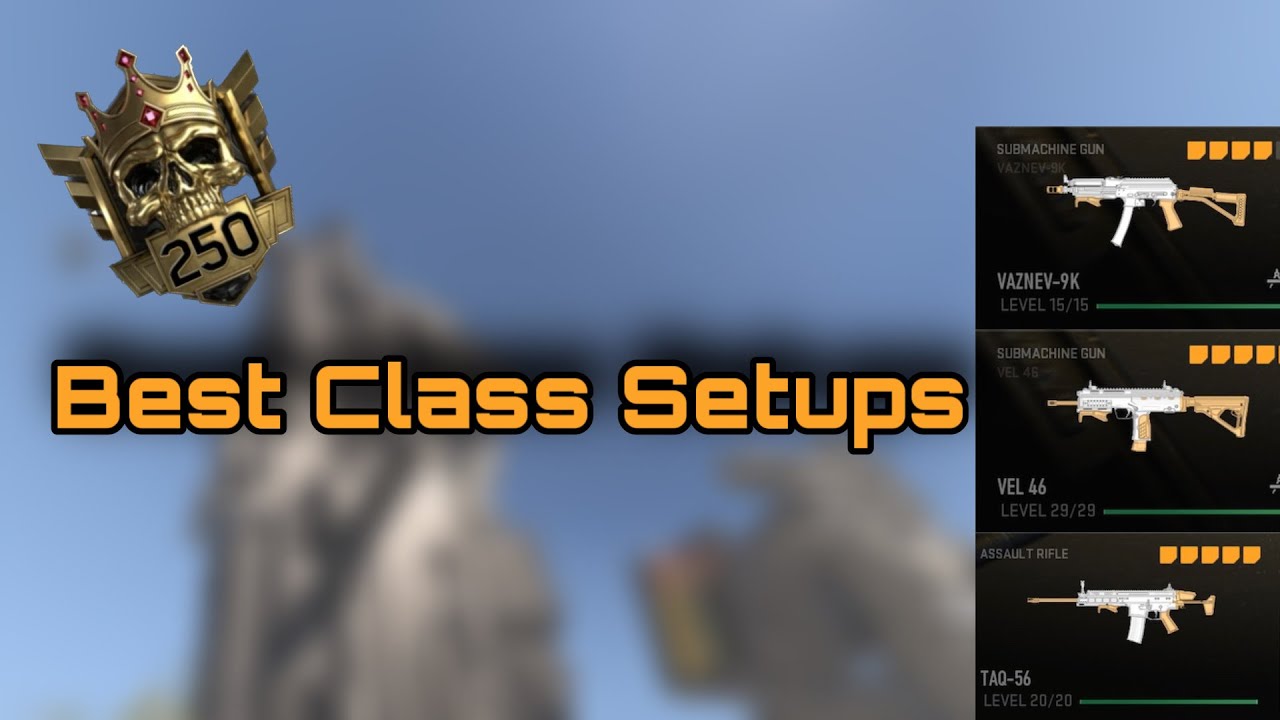 Top 10 Best Class Setups for Mw2 Ranked Play & Best Settings - YouTube