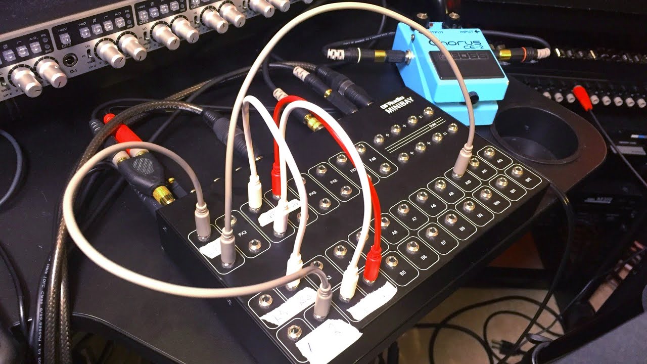 A desktop audio patchbay | Am I turning into a desktop artist now ...