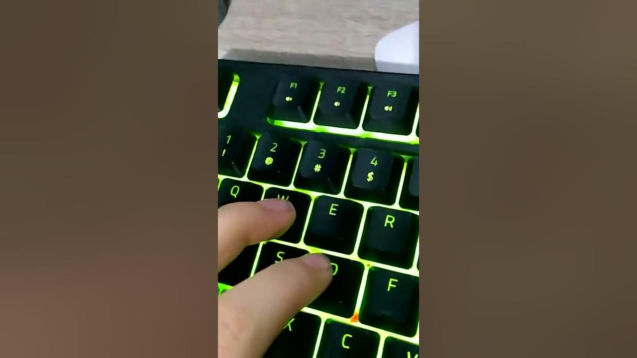 How Fast I Can Press WASD On my Keyboard In Slow Motion! - YouTube