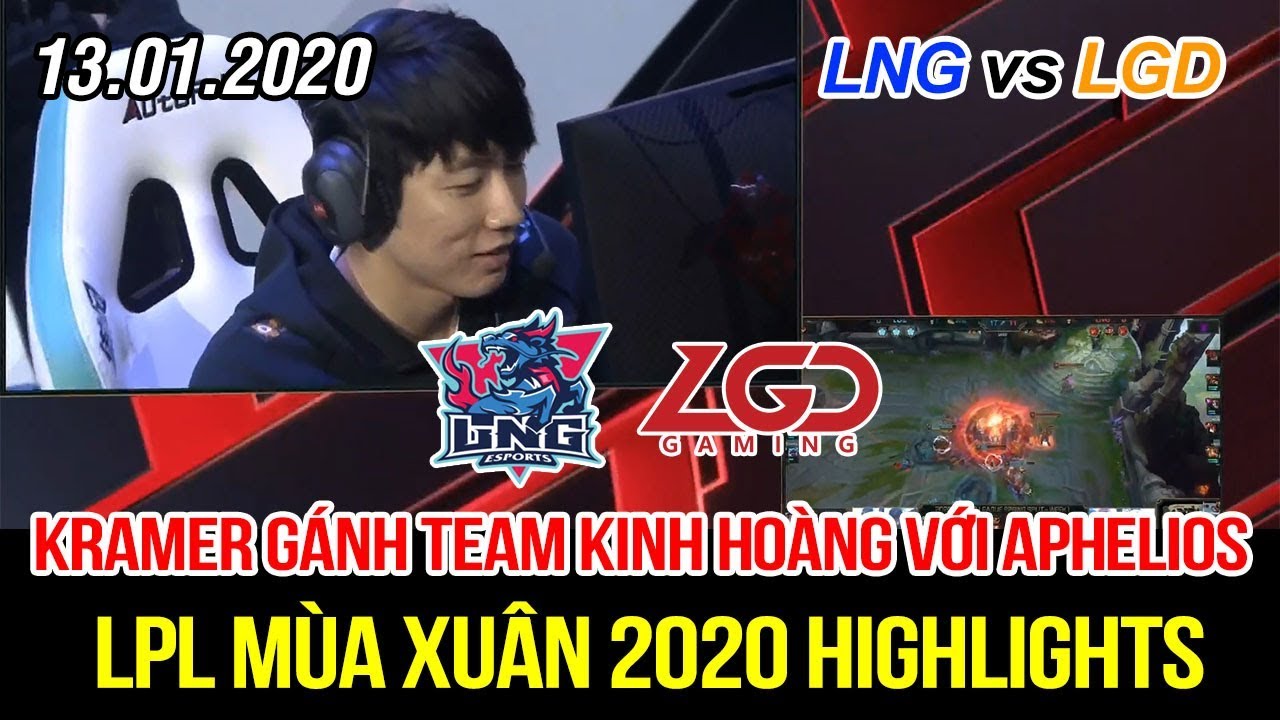 [LPL 2020] LNG vs LGD Game 1 Highlights | Không còn SofM, ai cản nổi Kramer Aphelios và Peanut ...