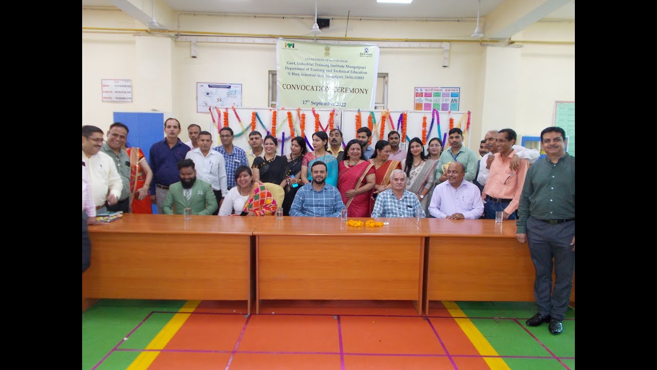 ITI Mangolpuri Convocation September 2022 - YouTube