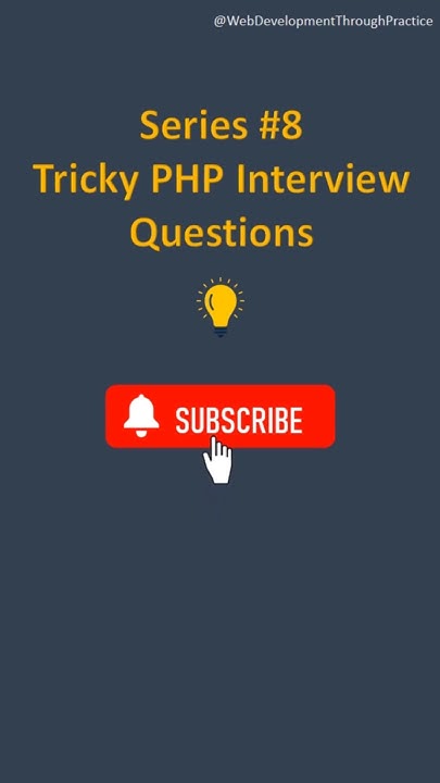 Php Array Tricky Interview Questions Series8 Php Phpinterview Phptrickyquestions Yt 
