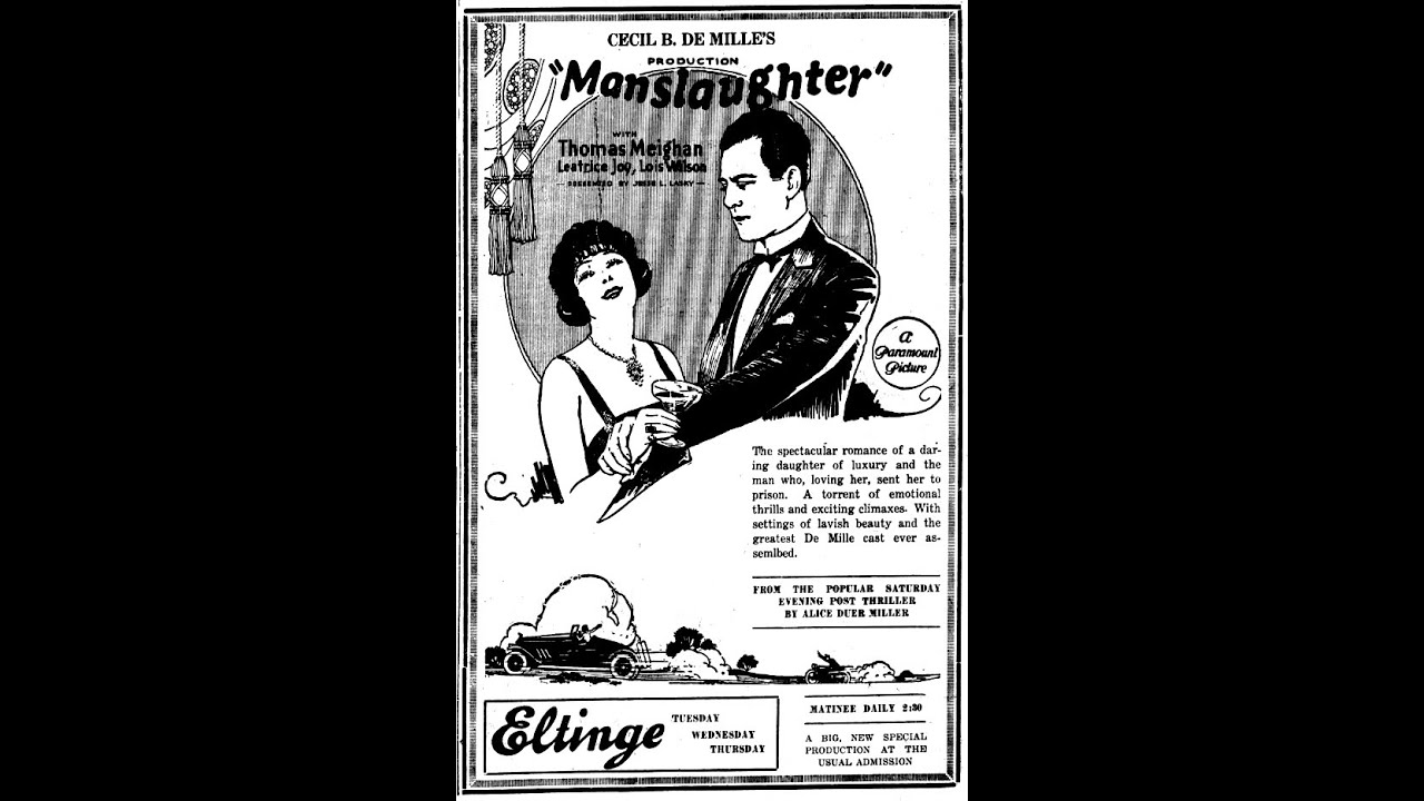 Manslaughter 1922 Paramount Pictures American Silent Film - YouTube