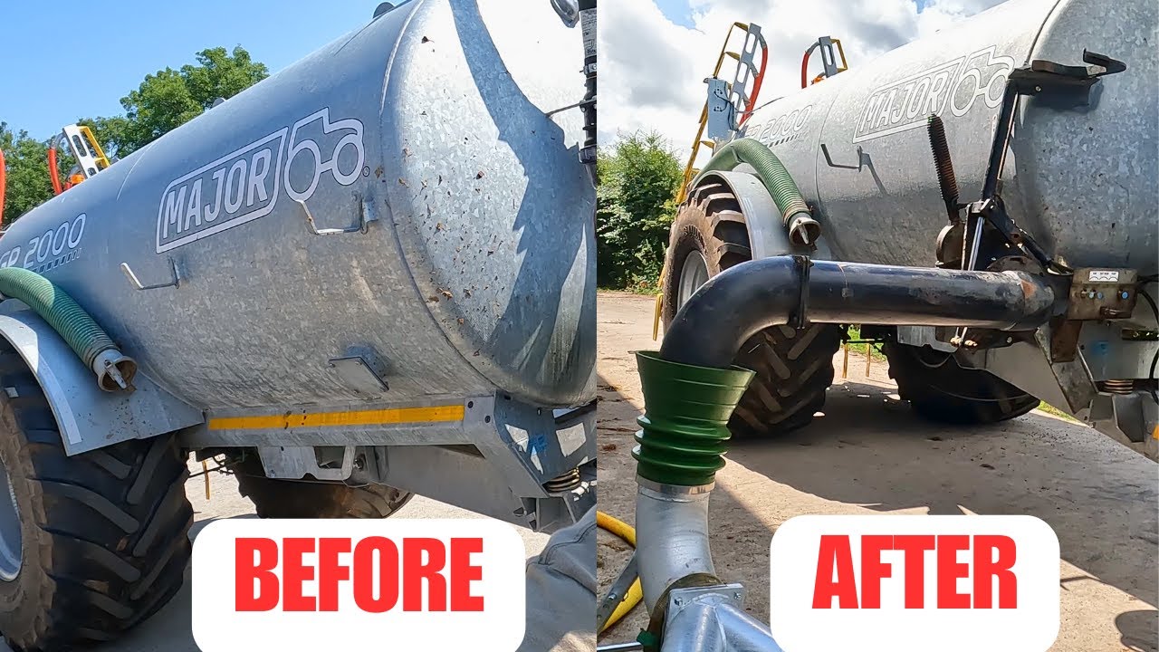 Fitting a Scrap Lazy Arm On Brand New Slurry Tanker. #farming #workshop ...