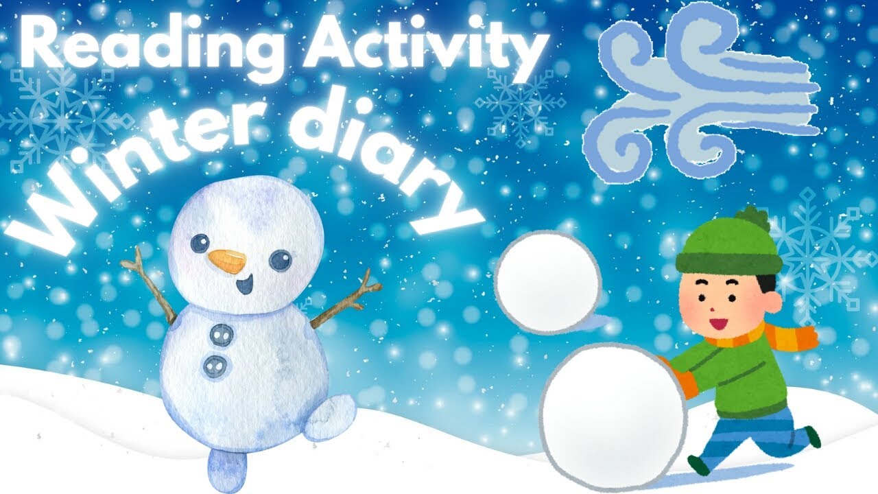 Reading activity "Winter diary" | Story time | winter | - YouTube