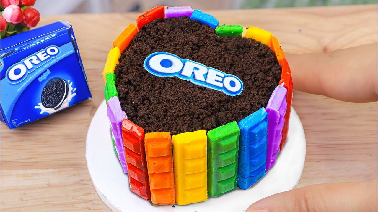 Kue OREO yang Luar Biasa 🌈🍫 Resep Dekorasi Kue Cokelat KitKat Pelangi ...