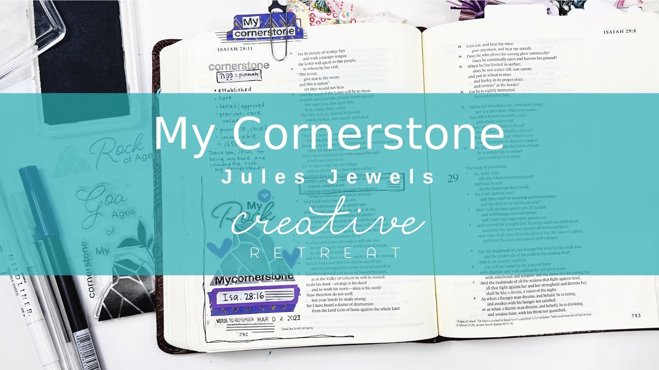 Bible Journaling with Julie | My Cornerstone | Rock of Ages Faith Art ...