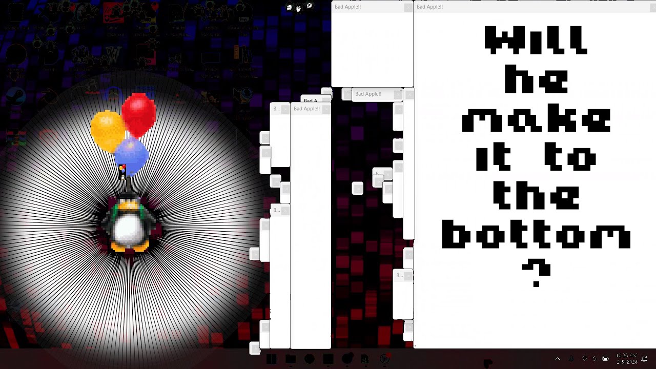 Bad Apple but it's a Windows virus but with WinPenguins - YouTube
