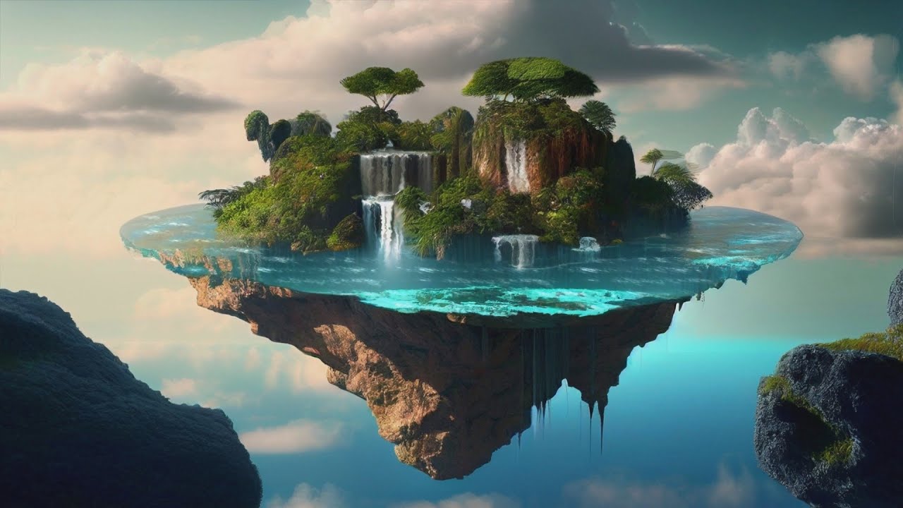 4K Floating Island - YouTube