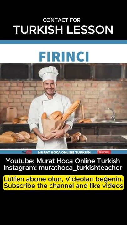 Jobs in Turkish 2 - Meslekler 2 - Learn Turkish Language - YouTube