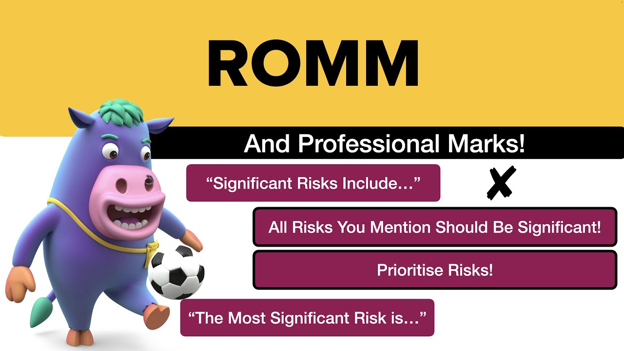 How to get the professional marks in a ROMM ACCA AAA Question! - YouTube