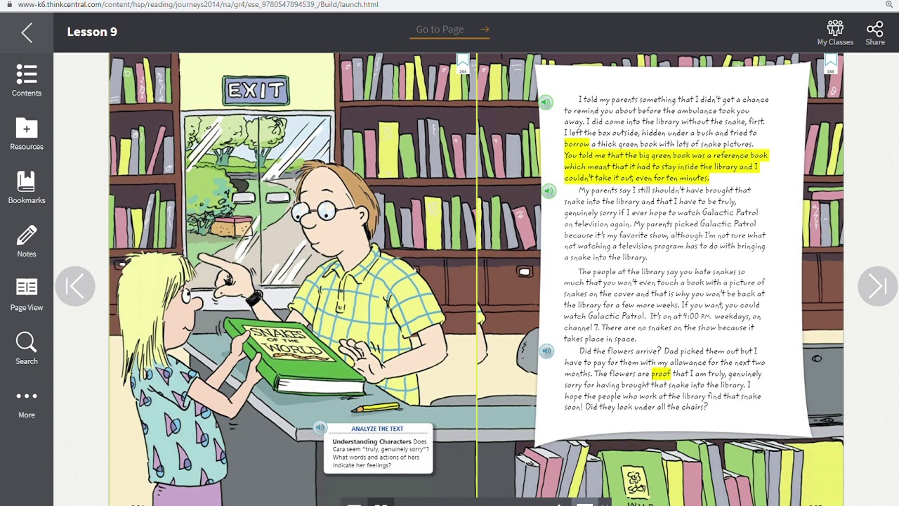 Journeys Student Edition Grade 4 2 9 Anchor Text - YouTube