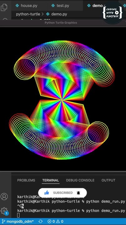 Python Turtle Graphics 7 | multi colors designs #CodingWithKarthik ...
