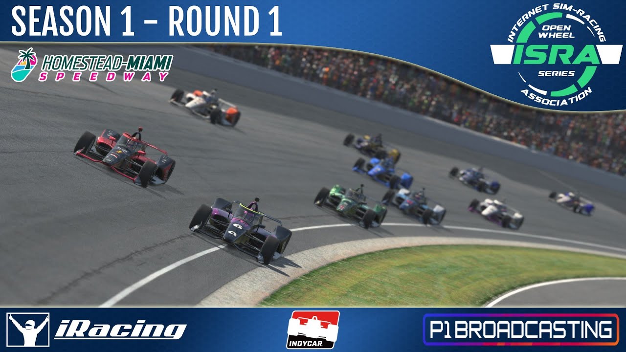 🏁Sim-Motion ISRA Open Wheel Series🏁 | HOMESTEAD | Inaug. Season Rd1 ...
