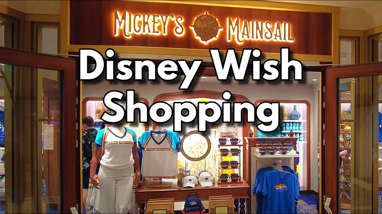 Disney Wish Cruise Ship Stores Tour - YouTube