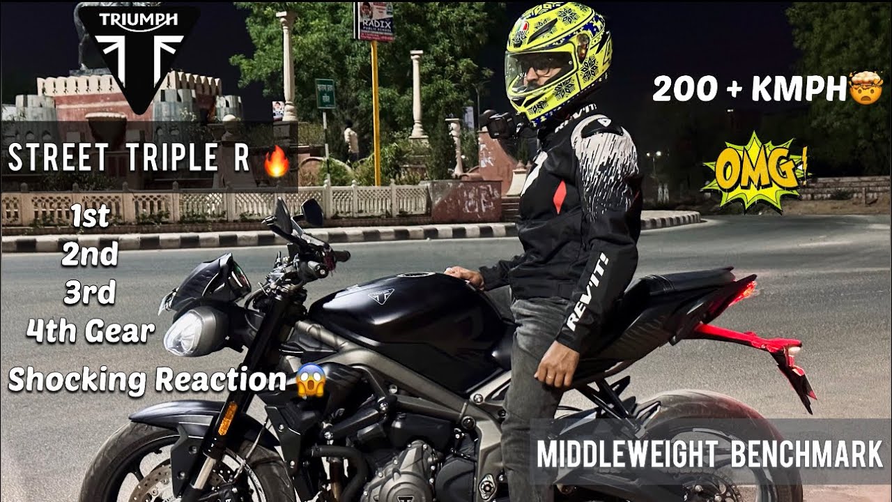 Triumph Street Triple R 765 🔥| First Ride Review | Whistle Sound Pure ...