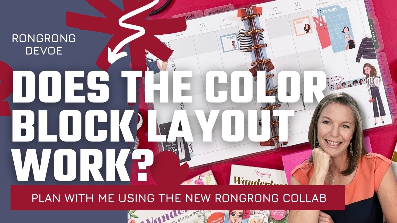 Does the Color Block Layout Work? || Plan With Me || Rongrong Devoe ...